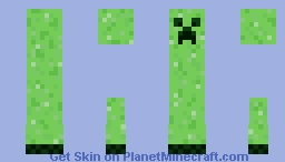 Full Creeper! (no arms). Minecraft Skin
