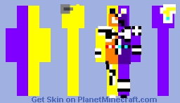 Nightmare shadow golden freddy Minecraft Skin