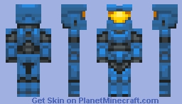Halo blue spartan (Xbox 360) Minecraft Skin