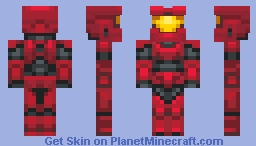 Halo red spartan Minecraft Skin
