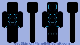 dark robot space spiderman Minecraft Skin