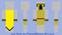 yellow knight Minecraft Skin