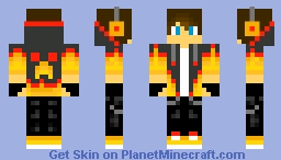Flame boy Minecraft Skin