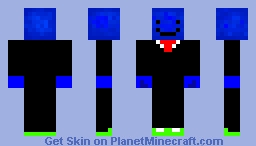 the blue turtle is in a suit Minecraft Skin