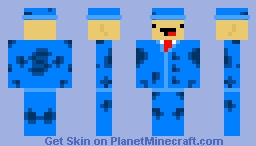 blue cheesy Minecraft Skin