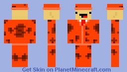 orange cheesy Minecraft Skin