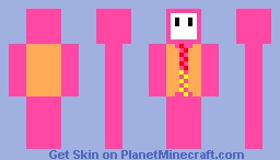 pink fall guy Minecraft Skin