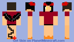 Red devil girl Minecraft Skin