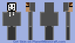 mask man with smile face Minecraft Skin
