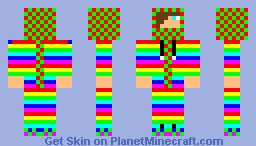 Rainbow guy Minecraft Skin