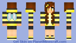 Bee Girl Minecraft Skin