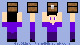 Chest with a Human Minecraft Skin