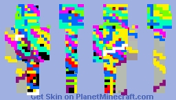 rainbow hide Minecraft Skin