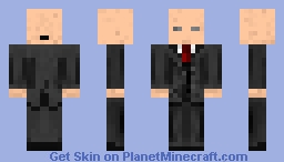 Hitman Agent 47 Minecraft Skin
