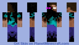 anderman and herobrine hibrid Minecraft Skin