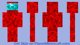 Red Among Us Minecraft Skin