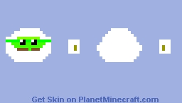Baby Yoda/Grogu Minecraft Skin