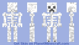 Spooky scary skeleton Minecraft Skin