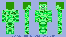 Creeper Steve Minecraft Skin