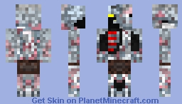 Withering Frozen Zombie Pigman Minecraft Skin