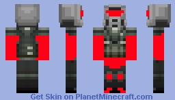 DOOM GUY RED Minecraft Skin