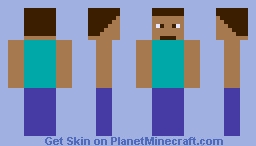 Oversimplified Steve Minecraft Skin