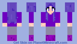 Cute purple girl Minecraft Skin