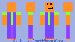 Orange man Minecraft Skin
