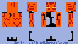 fire enderman Minecraft Skin