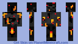 Charred Steve Minecraft Skin