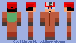 Ash Ketchum Pokémon X and Y Minecraft Skin