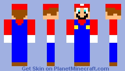 Mario (from memory) Minecraft Skin