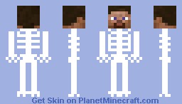 Steve Skeleton Minecraft Skin