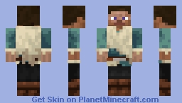 Snow Villager Steve Minecraft Skin