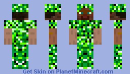 Steve with creeper´s clothes Minecraft Skin