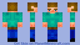 Oh noes, a Steve skin Minecraft Skin