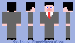 steve in suit Minecraft Skin