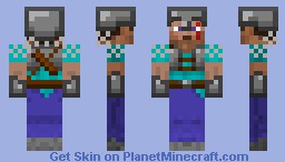 Warrior Steve (eye scar) Minecraft Skin