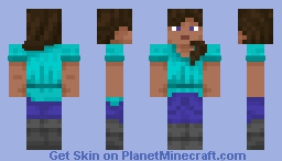 Alex (Steve Palette) Minecraft Skin