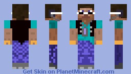 famous steve create by Burgnice98 Minecraft Skin