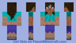 steven with a gender change Minecraft Skin