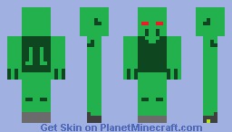 steve the alien Minecraft Skin