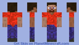 Steve red Minecraft Skin