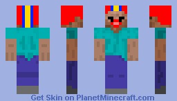 Clown (steve the clown) Minecraft Skin