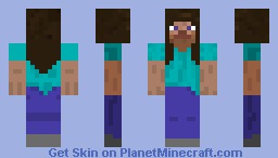 Woman Steve Minecraft Skin
