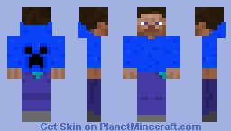 steve with a hood Minecraft Skin