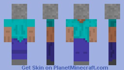 Stone Head Minecraft Skin