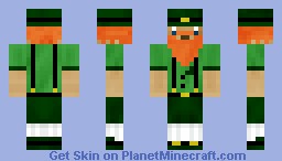 St. Patricks day Leprechaun Minecraft Skin
