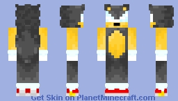Super dark sonic Minecraft Skin