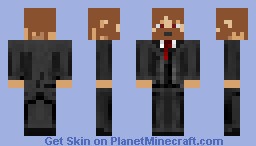 Carl in a suit Minecraft Skin